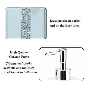 CAAHANJIA Bathroom Accessories Set 4 Pcs-Ceramic Gift Set Soap Dispenser Pump & Toothbrush Holder & Tumbler Cup & Soap Dish - Bathroom Home Decor Clearance, Countertop Vanity Organize (White01)