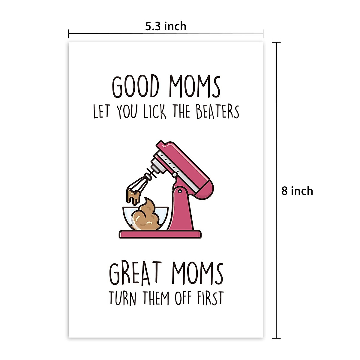 Ulbeelol Happy Mother's Day Card, Funny Great Mums Card for Mom, Humorous Birthday Card for Mother