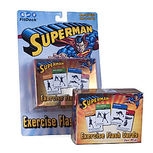 FitDeck Kids Exercise Playing Cards for Guided Workouts, Superman