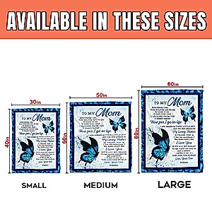Toyshea to My Mom Blanket Everything I Am You Helped Me to Be Mom Gifts from Daughter Son Personalized Butterfly Throws Soft Sherpa Blanket Fleece Blanket for Mothers Day Christmas Birthday Presents