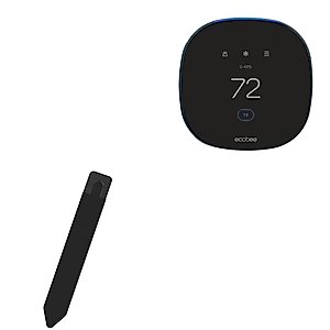 BoxWave Stylus Pouch Compatible with Ecobee SmartThermostat EB-STATE5-01 - Stylus PortaPouch, Stylus Holder Carrier Portable Self-Adhesive - Jet Black