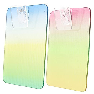 SEWACC 8 Pcs Plate Clamp Paper File Organizer Recording Clipboard Conference Recording Board Sketch Pad Plastic Acrylic Student Clipboard for Office Clipboards Exam Paper Clips