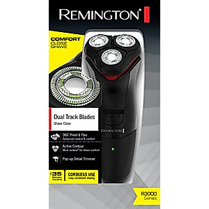 Remington R3-4110A Rotary Shaver, Mens Electric Razor, Electric Shaver, Black