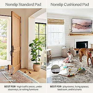 RUGGABLE Verena Washable Rug - 2x3 Rug - Machine Washable Vintage Area Rug for Dining Room, Kitchen, Living Room, and Bedroom - Non-Slip Pad - Stain & Water Resistant (Standard Pad) - Dark Wood 2'x3'