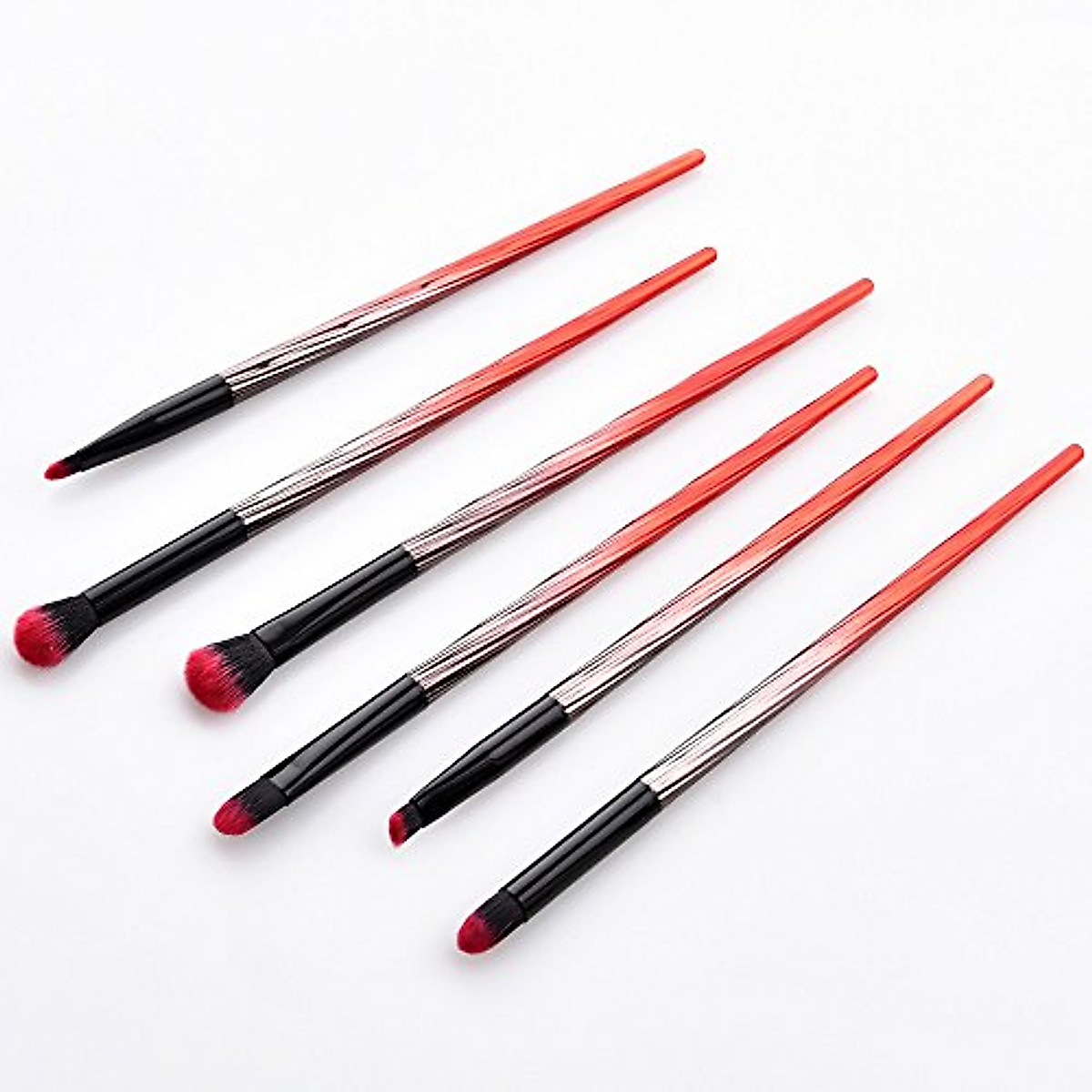 Glitter Brushes for Makeup 6Pcs Pro Makeup Brushes Set Foundation Powder Eyeshadow Eyeliner Lip Brush Tool Natural Hair Brush