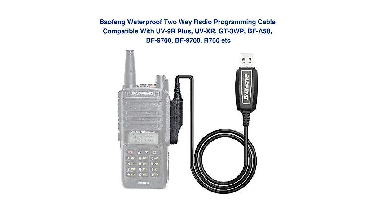 Original Baofeng USB Programming Cable PL2303 Chip Drive Free Win11 for BaoFeng Waterproof Two ...