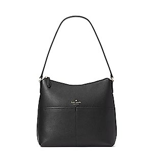 Kate Spade Bailey Textured Leather Shoulder Bag Purse Handbag (BLACK)