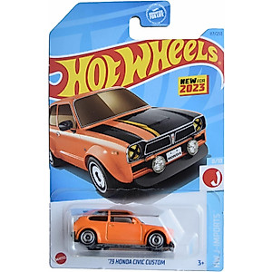 Hot Wheels '73 Honda Civic Custom, HW J-Imports 8/10 [orange] 117/250