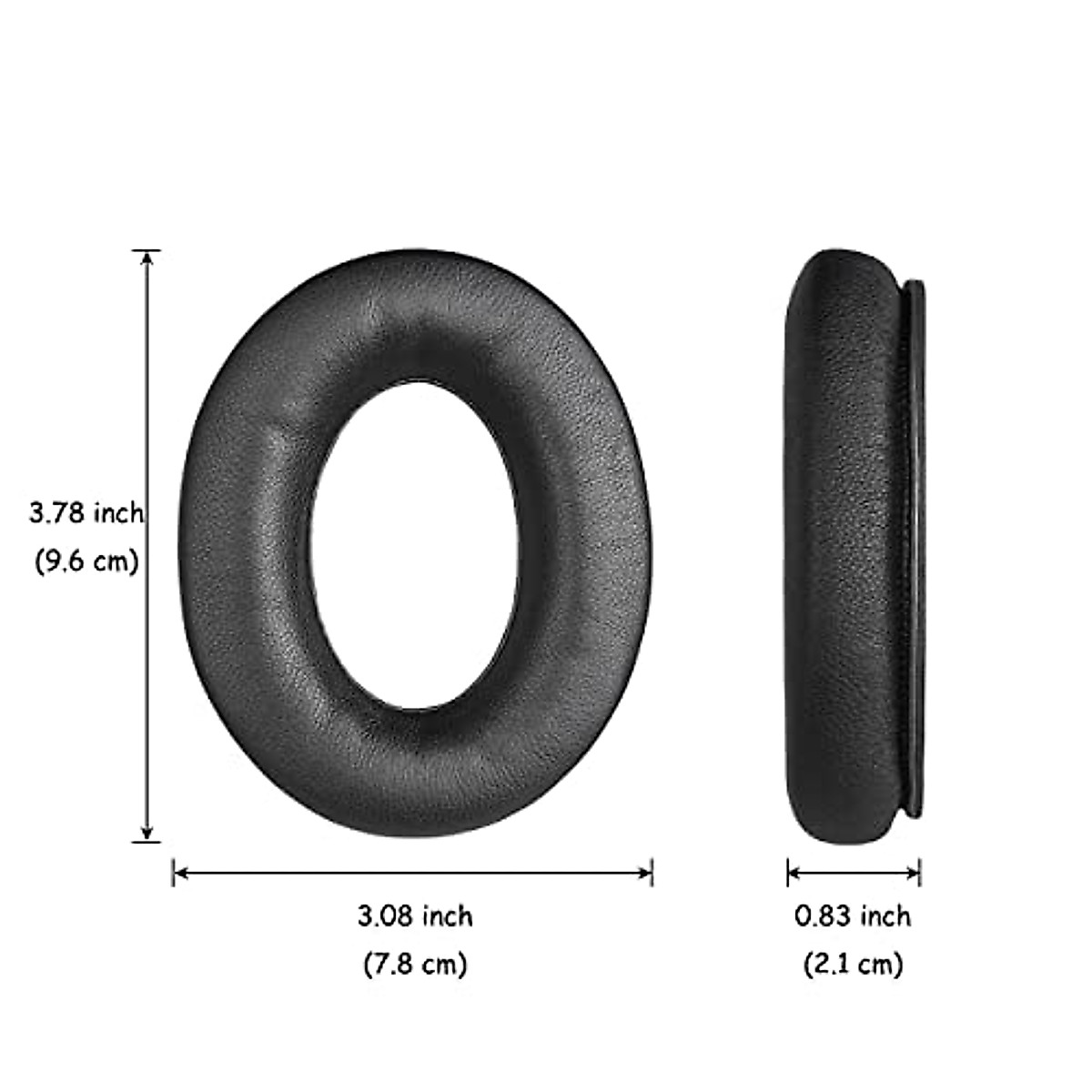Genuine Leather Ear-Pads Ear-Cushions for Bose QuietComfort QC 35 35-ii 25 15 2, Lambskin Replacement Pads Parts for QC-35 QC-35ii QC-25 QC-15 QC-2 SoundLink SoundTrue Around-Ear II AE2 Headphones
