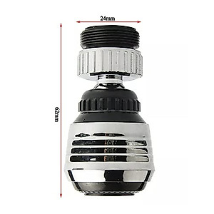 360 Degree Rotating Faucet Movable Kitchen Tap Head Water Saving Nozzle Sprayer 2 Position