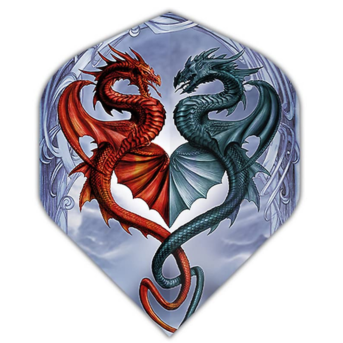 US Darts 3 Sets (9 Flights) Alchemy Draconic Twist Standard Dart Flights - Ex-Tough (100 Micron)