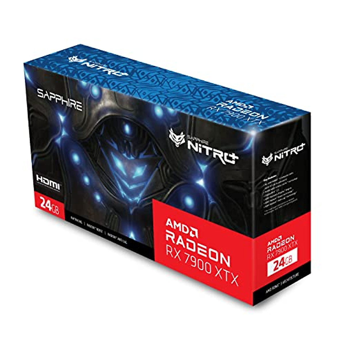 Sapphire 11322-01-40G Nitro+ AMD Radeon RX 7900 XTX Vapor-X Gaming Graphics Card with 24GB GDDR6, AMD RDNA 3