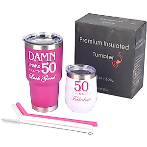 50th Birthday Gifts for Women, 50th Bday Gifts Women, Gift for 50 Year Old Woman Birthday, 50 Year Old Gifts for Women, Gifts for Women Turning 50, 50 and Fabulous Gifts for Women, 50 Birthday Gifts