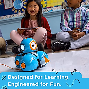 Wonder Workshop Dash Robot Wonder Pack – Coding Educational Bundle for Kids 6+ – Free STEM Apps with Instructional Videos - Launcher Toy, Sketch Kit Drawing, Gripper Building