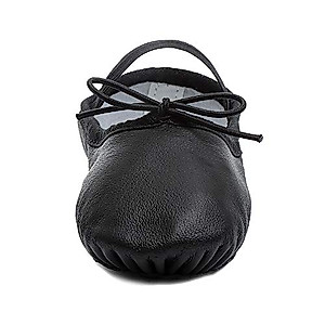 Dance Basix Leather Ballet Shoe for Women Black