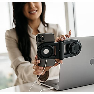 STM MagArm – MagSafe Accessory - Mount iPhone on Laptop or Monitor – Adjust iPhone to Optimal Viewing Angle – Use with or Without The Apple MagSafeCharger - Grey (stm-935-325Y-01)