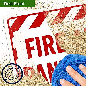 Fire Alarm Panel Inside Sign, 10x7 Inches, Rust Free .040 Aluminum, Fade Resistant, Made in USA by My Sign Center