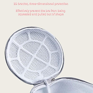 2Pcs Bra Wash Bag Durable Honeycomb Mesh Laundry Bags for Delicates 6 x 6.7 Inches