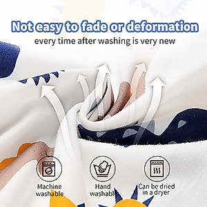 Baby Lounger Cover for Dockatot Deluxe + | 100% Cotton Hypoallergenic Newborn Premium Quality Spare Cover(Cover Only) (Dino)