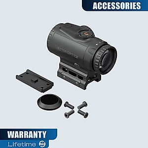 Vector Optics Paragon 3x18 Compact CQB Prism Optics Scope 10 Levels Illumination 1MOA Adjustment IP67 Waterproof for Fast Target Acquisition in Close to Medium-Range Shooting