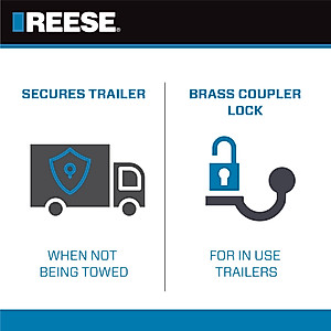 Reese Towpower 7014700 Tow 'N Store Lock Kit, Yellow