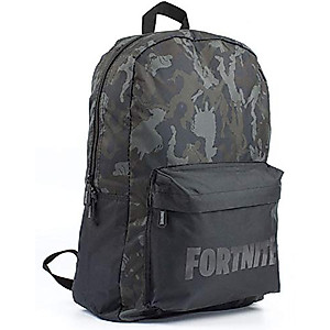 FORTNITE Character Camo Llama All Over Print Black/Khaki Backpack Bag