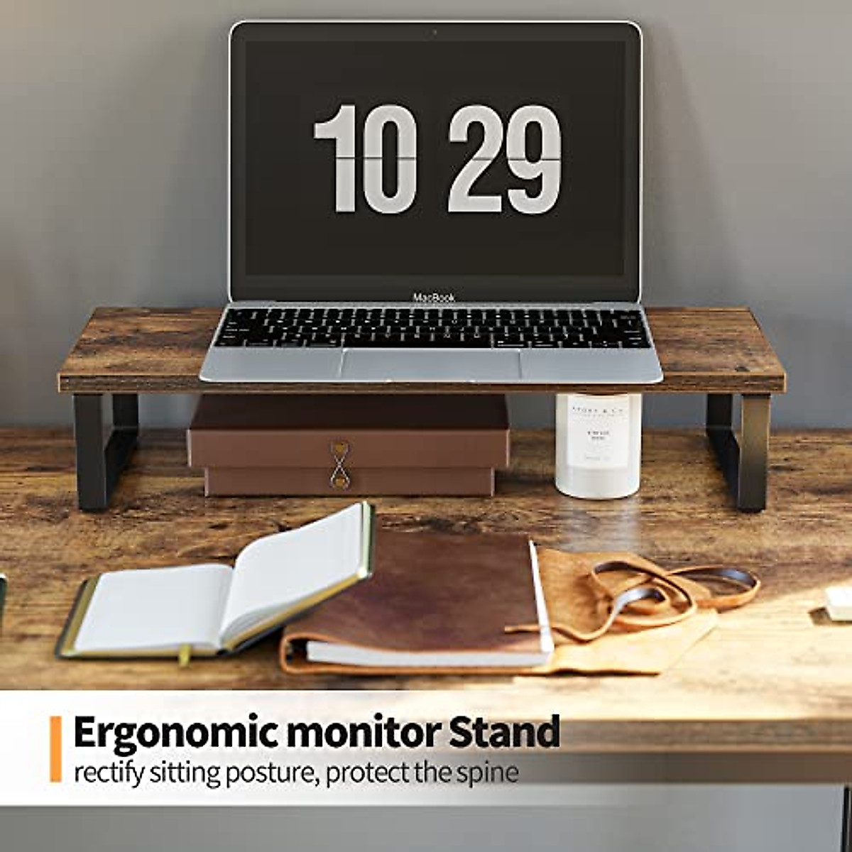 CubiCubi L Shaped Desk with Storage, 94.8 Inch Reversible Corner Computer Desk or 2 Person Long Table Desk, Home Office Large Gaming Writing Storage Workstation with Monitor Stand, Rustic Brown