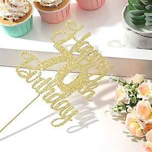 Happy 70th Birthday Cake Topper - 70th Anniversary Cake Topper,happy 70th Birthday Cake Topper,70 Cake Topper Gold,70th Birthday Cake Topper,70th Anniversary Cake Topper Gold Party Decorations