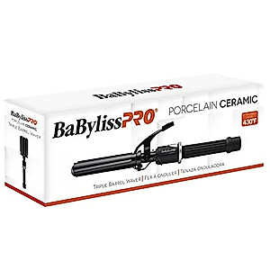 BabylissPRO Porcelain Ceramic Triple Barrel Waver