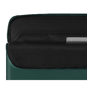 Comfyable Leather Laptop Sleeve Compatible with 16 Inch MacBook Pro & 15 Inch MacBook Air (Loose Fit) M2 2023, Green