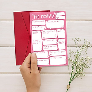 Ogeby Cute Mothers Day Card Gifts from Daughter, Funny Mother’s Day Card Gift for Mom, Lovely Birthday Card Gift for Mom