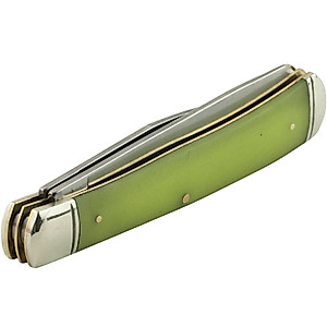 S.S. Folding Knives Moon Glow In The Dark Trapper Pocket Knife Rr1425 2 Stainless Steel Open Folding Blades Outdoor Survival Hunting Knife for Camping by Survival Steel