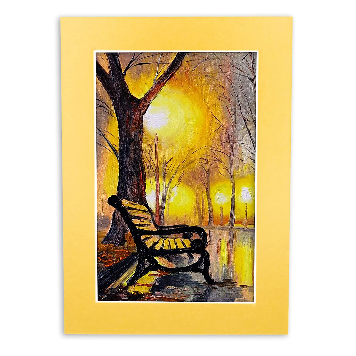 Pack of 25 Acid Free 16x20 Mats Bevel Cut for 14x16 Photos - Metallic Gold Precut Matboards With Backing Boards and Clear Photo Mat Bags For Pictures, Photos, Framing - 4-ply Thickness