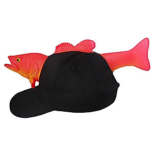 Boys Black Caps Children's Sun Protection Casual Red Fish Baseball Caps/Hat, Kids (S)
