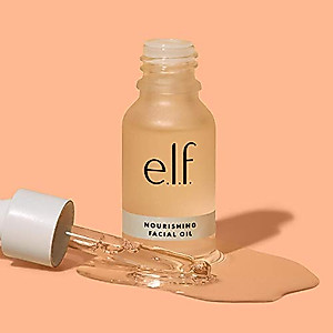 e.l.f. SKIN Nourishing Facial Oil, Moisturizing & Nourishing Formula, Infused With Rosehip Seed Oil & Jojoba Oil, Vegan & Cruelty-Free, 0.507 Fl Oz