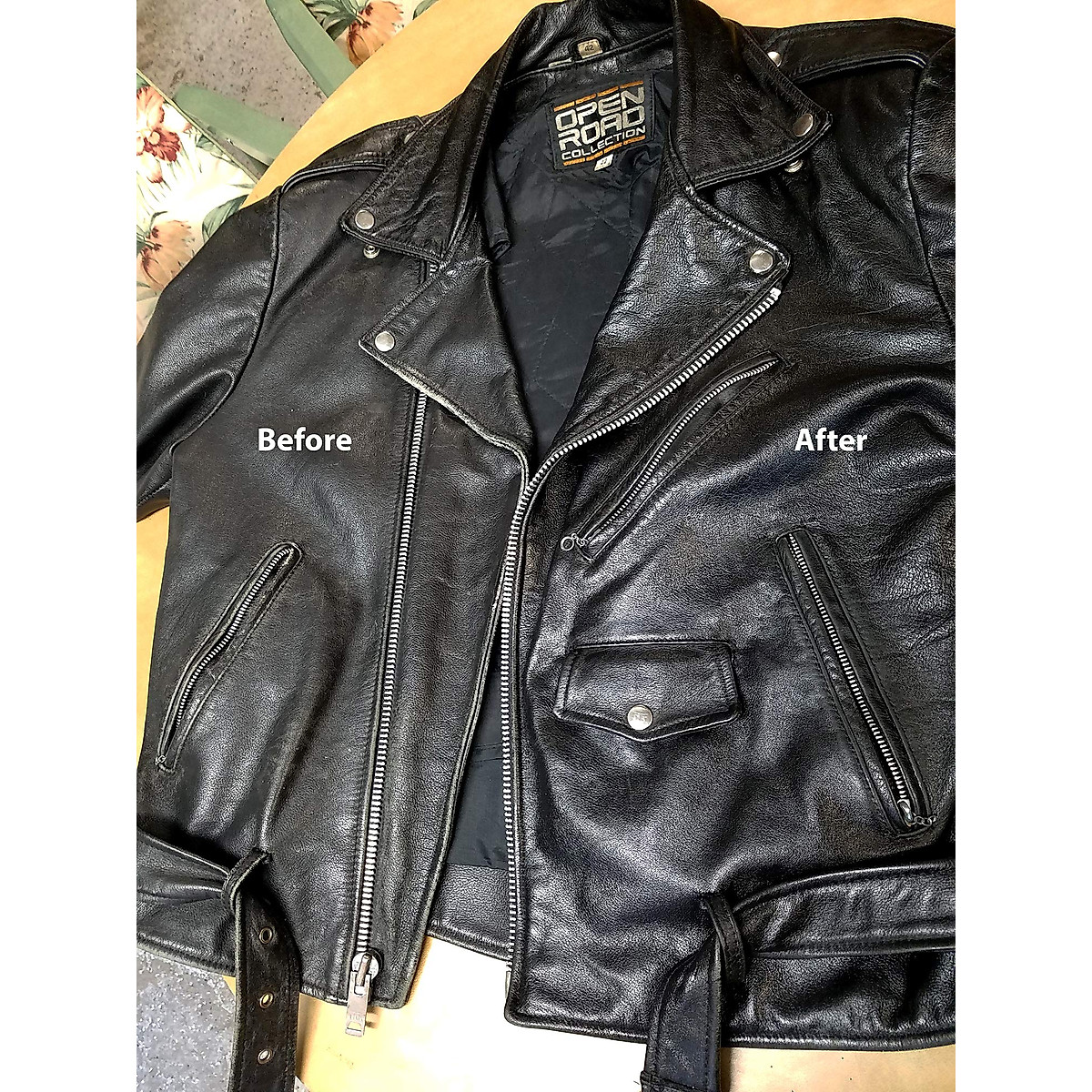 Skidmore's Biker Edition Leather Cream | All Natural Non Toxic Formula is a Cleaner and Conditioner, Protects Your Motorcycle Leather | Made in USA