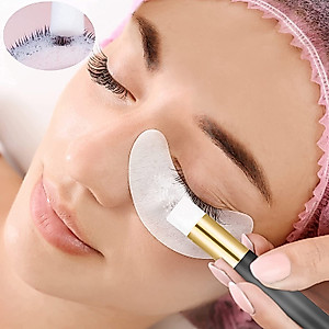 Dpolla 30 Pieces Lash Shampoo Brush for Nose Pore,Peel Off Blackhead Brush Remover Tool,Facial Cleansing Brushes,Eyelash Extensions Cleansing Brush Washing Brush(Black,5.5 inch)