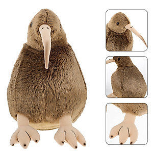 Kiwi Bird Stuffed Plush Toy: Kiwi Bird Plush Stuffed Doll Soft Furry Stuffed Animal Toys for Pets Dogs Puppy 12cm