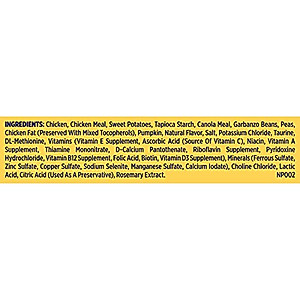 Nature’s Recipe Grain Free Small Breed Chicken, Sweet Potato & Pumpkin Recipe Dry Dog Food, 12 lb. Bag