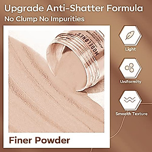 Modelones Acrylic Powder - 6 Colors Nude Acrylic Nail Powder Fall Skin Tones Pink Neutral Brown Nail Acrylic Powder, 3D Acrylic Nail Art French Nail Extension Nail Carving, No Nail Lamp Needed