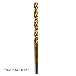 60Pcs Drill Bits Set 1/8 1/16 3/64 5/64 3/32 7/64 Micro Drill Twist Drill Bit Set Jobbers Length Mini Micro Drill Perfect Use for Steel Wood Plastic Aluminum Alloy