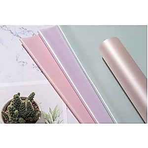 Rikyo 20 Counts Vintage Silver Red Fresh Flowers Wrapping Paper,Florist Bouquet Paper,Waterproof Holding Flowers Christmas Gift Wrapper Florist Bouquet Material 22.75"