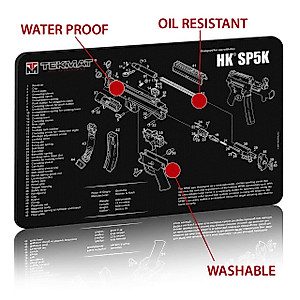 TekMat Heckler & Koch SP5K Gun Cleaning Mat