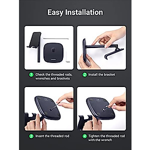 UGREEN Cell Phone Stand for Desk Adjustable Phone Holder Cradle Office Desk Accessories Weighted Base Compatible with iPhone 14 Pro Plus 13 12 Pro Max 11 SE XS XR Samsung Galaxy S23 Black