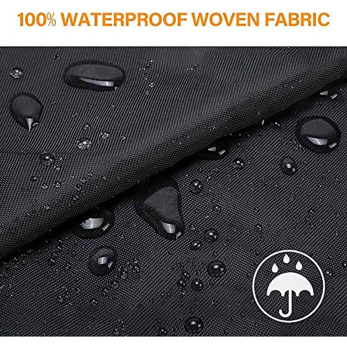 Bbqzone 31x31x24 Inches Fire Pit Cover Square, Fit for 28/30/31 inch Square Fire Pit Table, Heavy Duty Fabric with PVC Coating Rainproof and Windproof