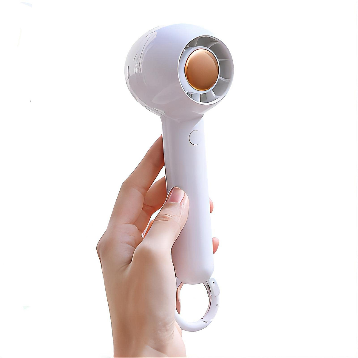 Cynrin Handheld Fan Portable, Personal Small Desktop Table Fan With Ring Buckle,Mini Hand Held Fan with USB Rechargeable Battery,Small Makeup Eyelash Fan for Women Girls Kids Outdoor