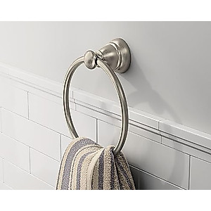 Moen Y2686BN Banbury Hand Towel Ring, Brushed Nickel