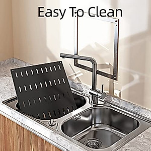 Metal Pegboard for Kitchen 4 Pcs, NaneTidy Pegboard Wall Organizer Kits and Accessories (Include 3 x Spice Racks, 5 x Hooks, 1 x Knife Holder, 1 x Utensil Holder, 1 x U-Rack, 1 x Towel Rack), Black