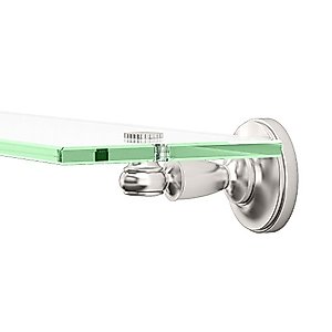 Gatco 4026 Tavern Glass Shelf, Satin Nickel