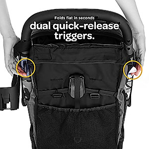 Larktale chit Chat Plus | Lightweight Full-Featured Stroller for Newborns and Toddlers | Compact Folding Stroller for Travel Featuring Eco-Friendly Materials and One-Handed Steering, Barossa Red